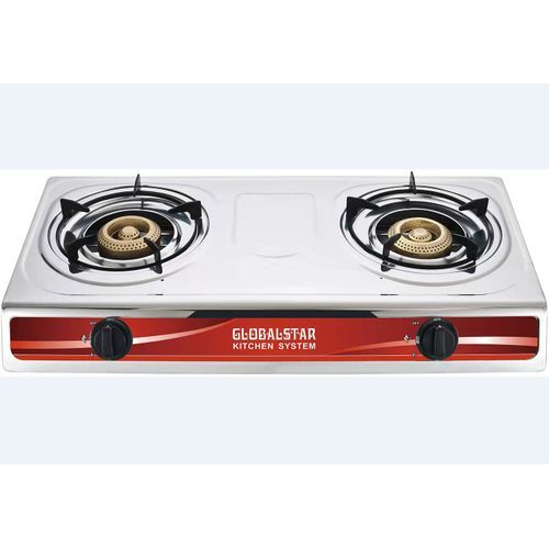 Buy Double Plate Gas Cooker – Stainless Steel | Dombelo UG