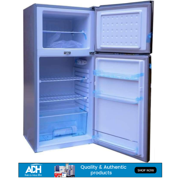 Buy ADH 220L Double Door Refrigerator Silver | Dombelo UG