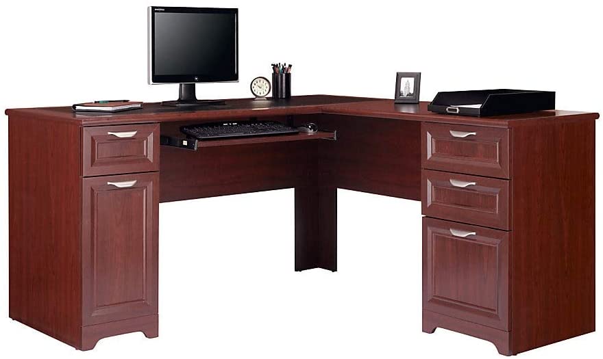 Buy Realspace Magellan 59"W L-Shaped Desk, Classic Cherry | Dombelo UG