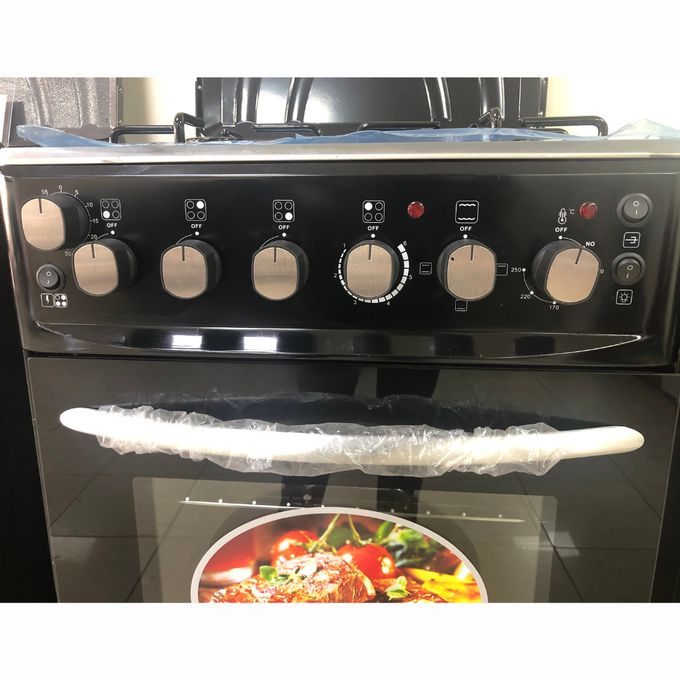 Buy Sano 3 Gas & 1 Electric Cooker With Rotisserie 55X55cm - Black ...