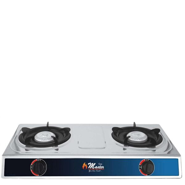 Buy Electro Master 2 Burner Gas Stove - Stainless Steel | Dombelo UG